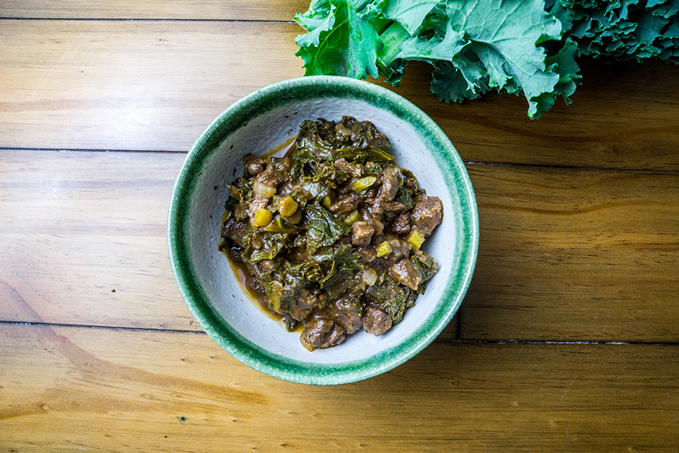 Kale Tomato Stew (Maraka'd Kale) - I Dream of Sesame